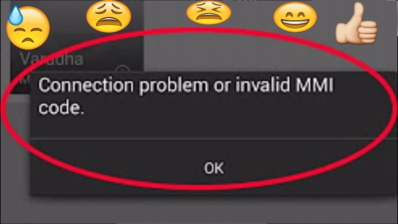 How To Fix Connection Problem Or Invalid MMI Code Error