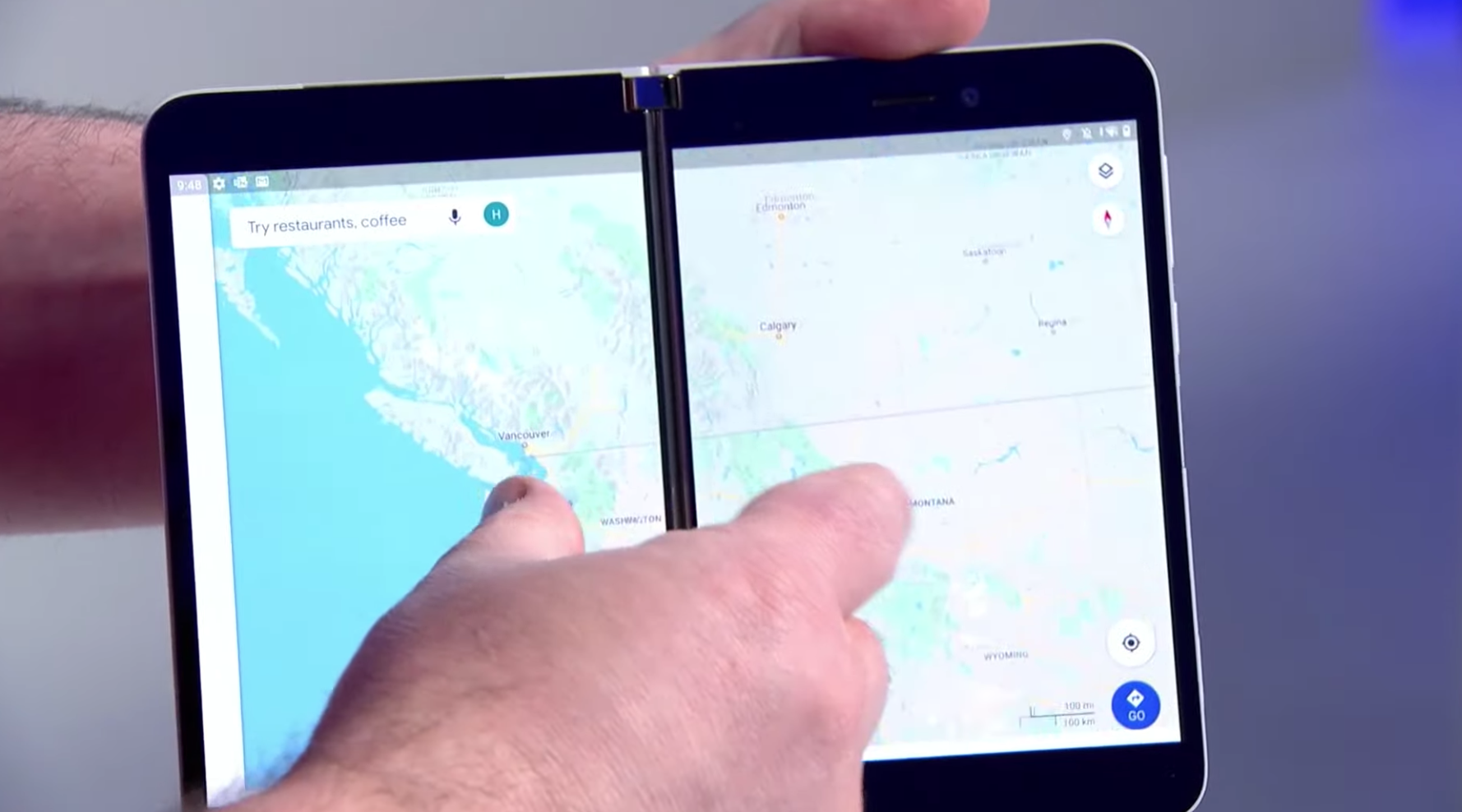 Video Shows Dual-Screen Surface Duo Running Google Maps – The Droid Guy