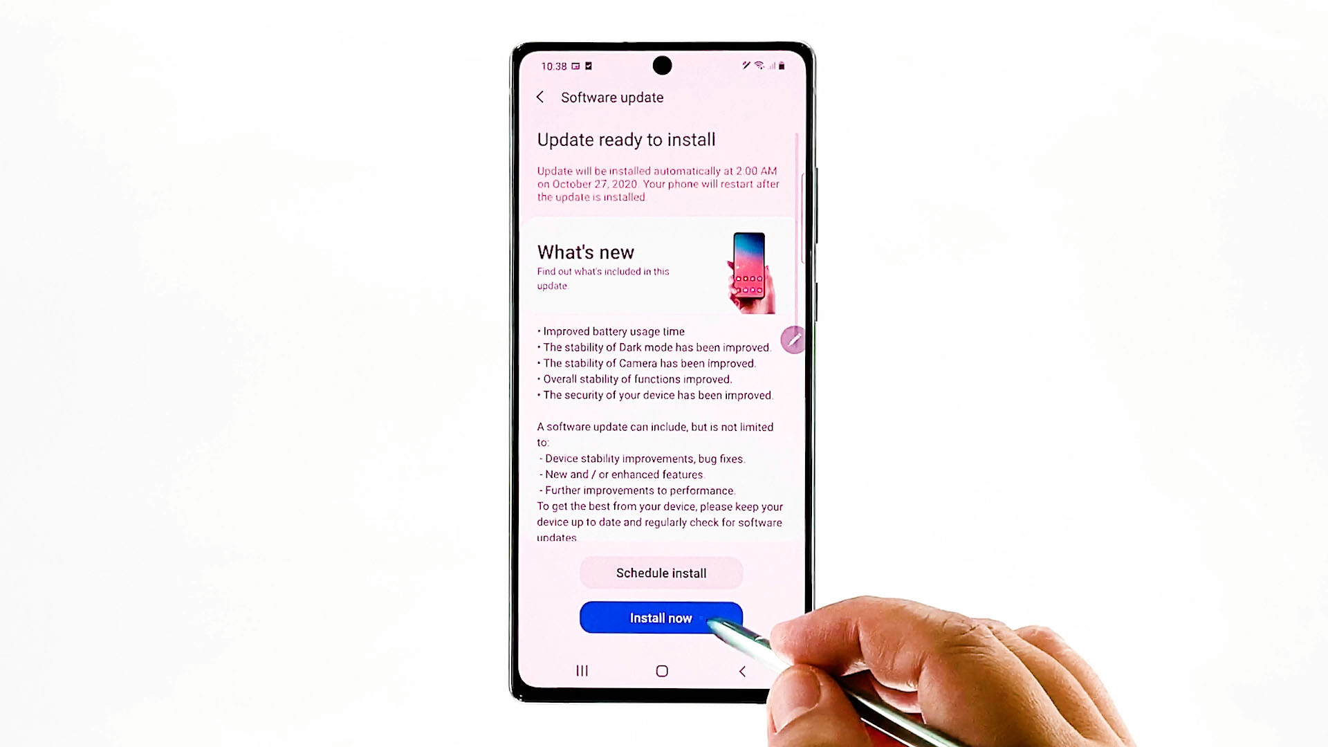 How to Manually Download and Install Update on Samsung Galaxy Note 20 ...