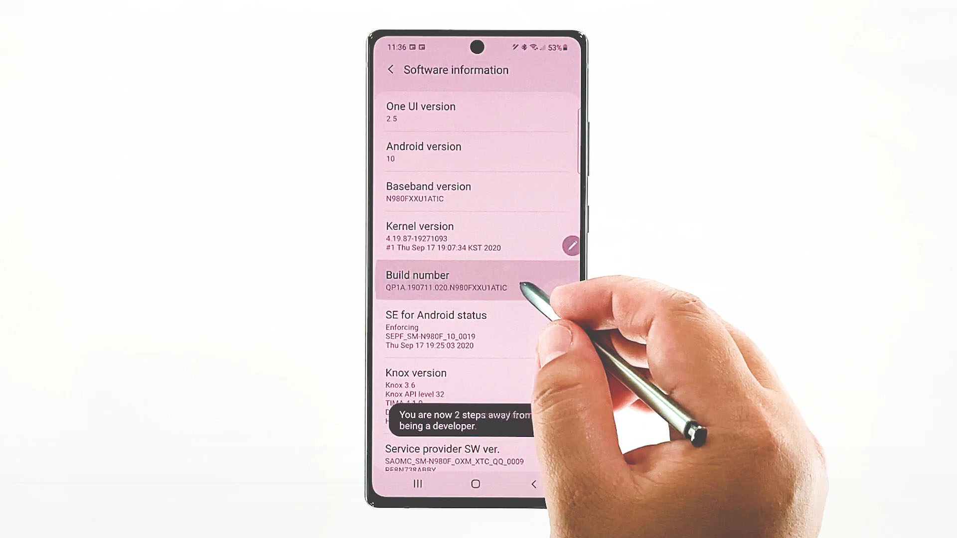 How to Enable Developer Mode on Samsung Galaxy Note 20 – The Droid Guy