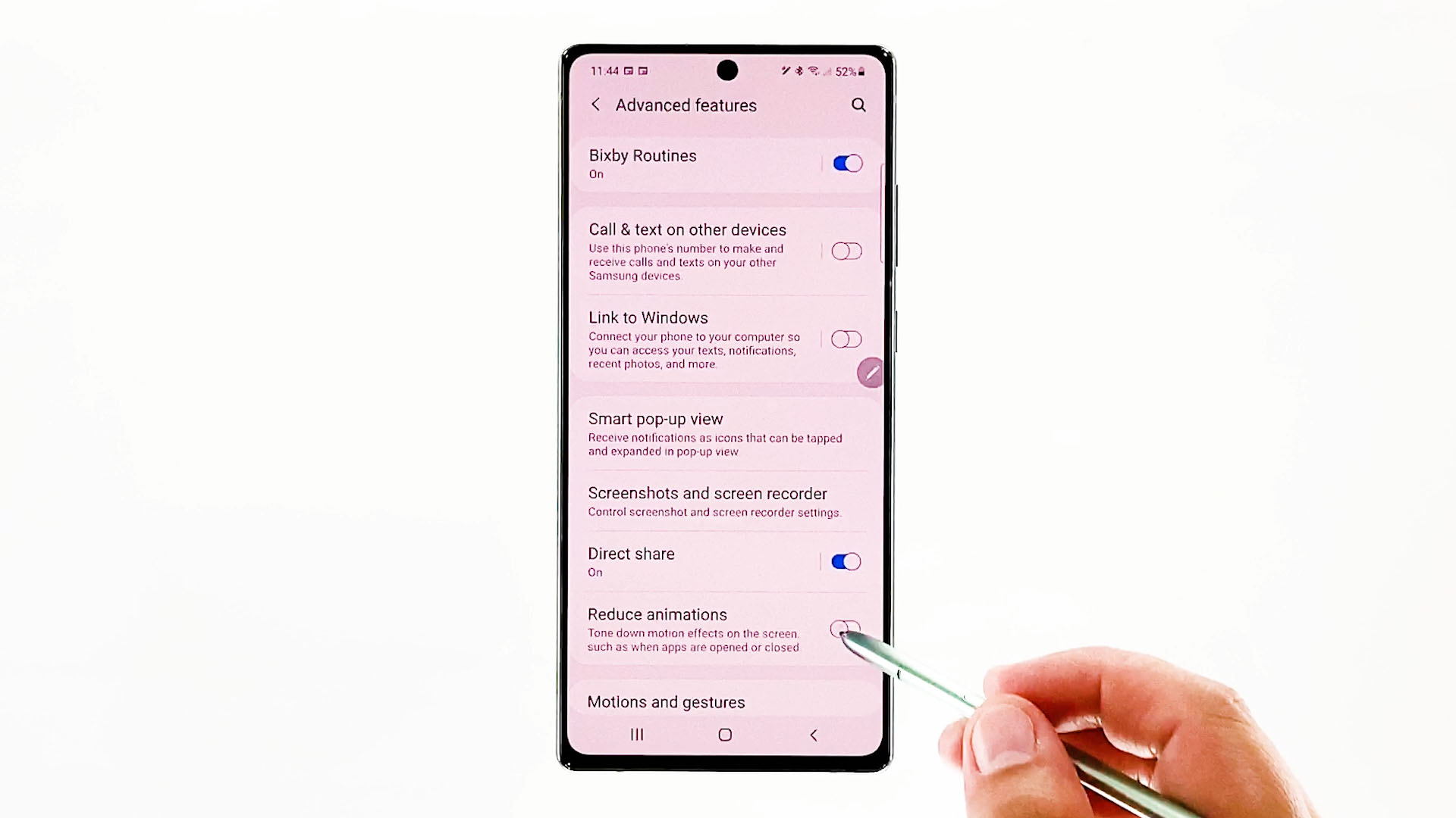 How to Reduce Screen Animations on Galaxy Note 20 | Battery-saving ...