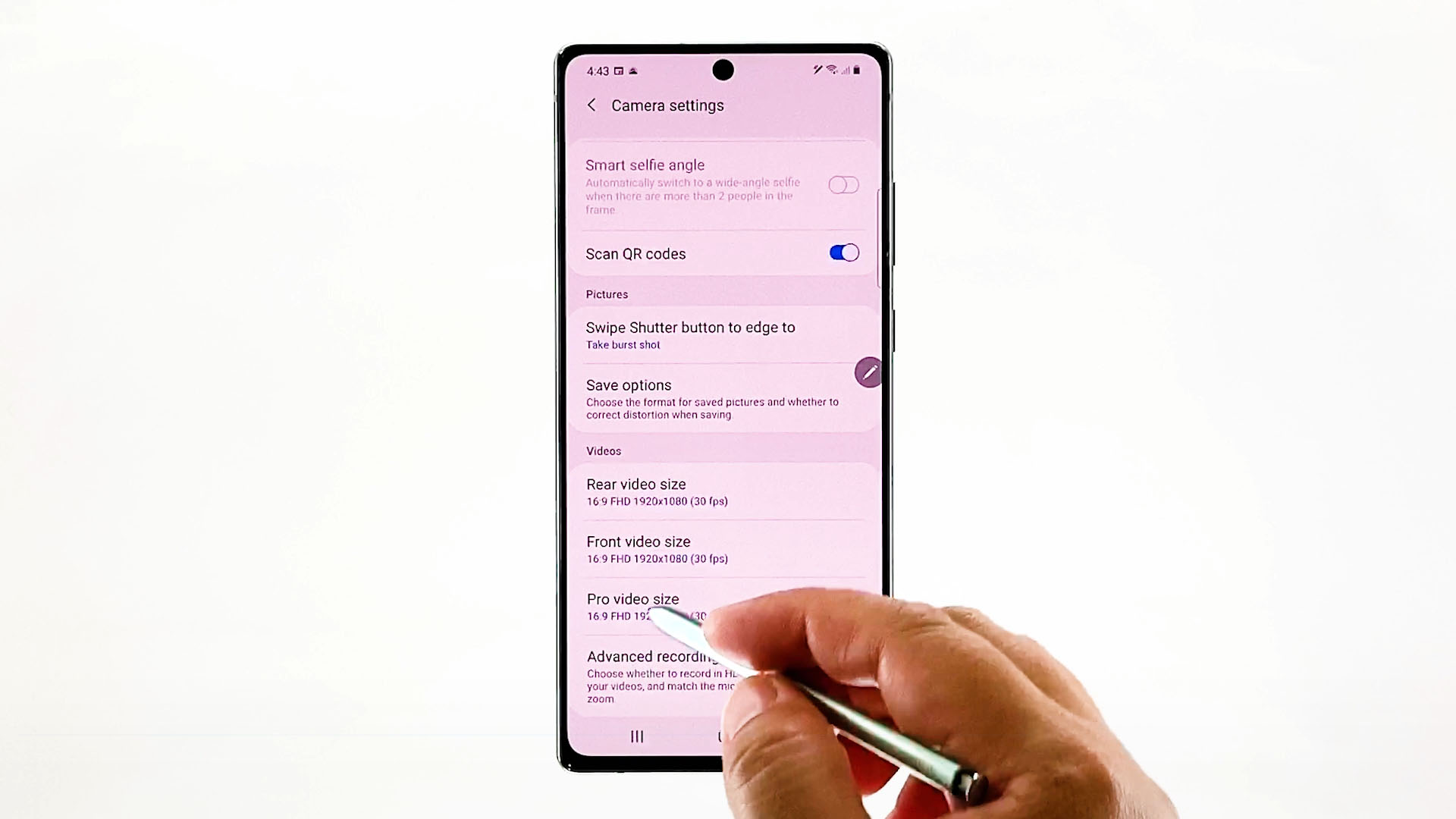 How to Manage and Reset Camera Settings on Samsung Galaxy Note 20 – The ...