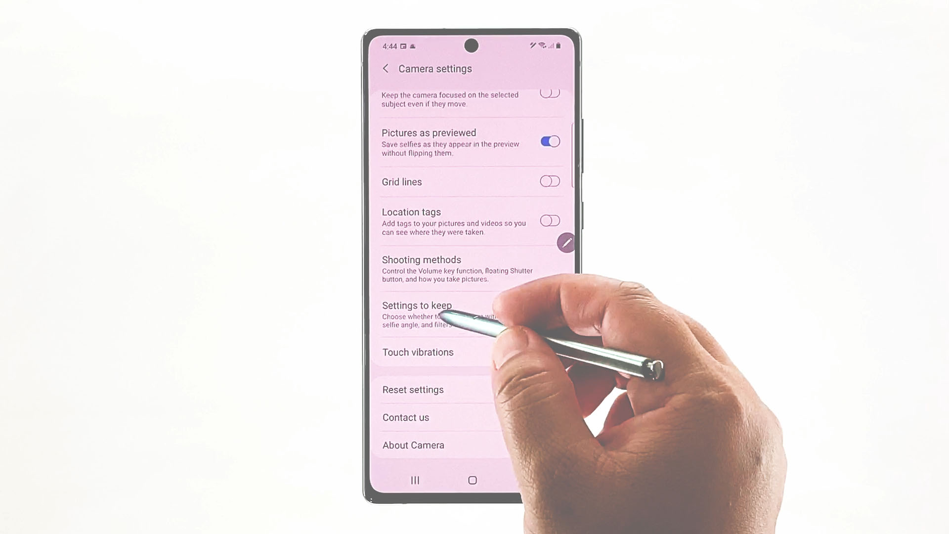 How to Manage and Reset Camera Settings on Samsung Galaxy Note 20 – The ...