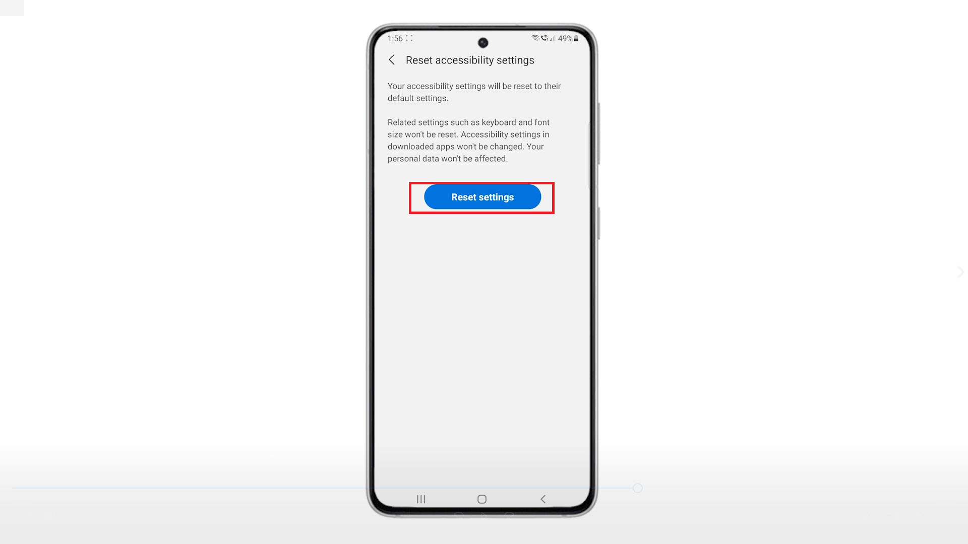 How to Reset Accessibility Settings on Samsung Galaxy S21 – The Droid Guy