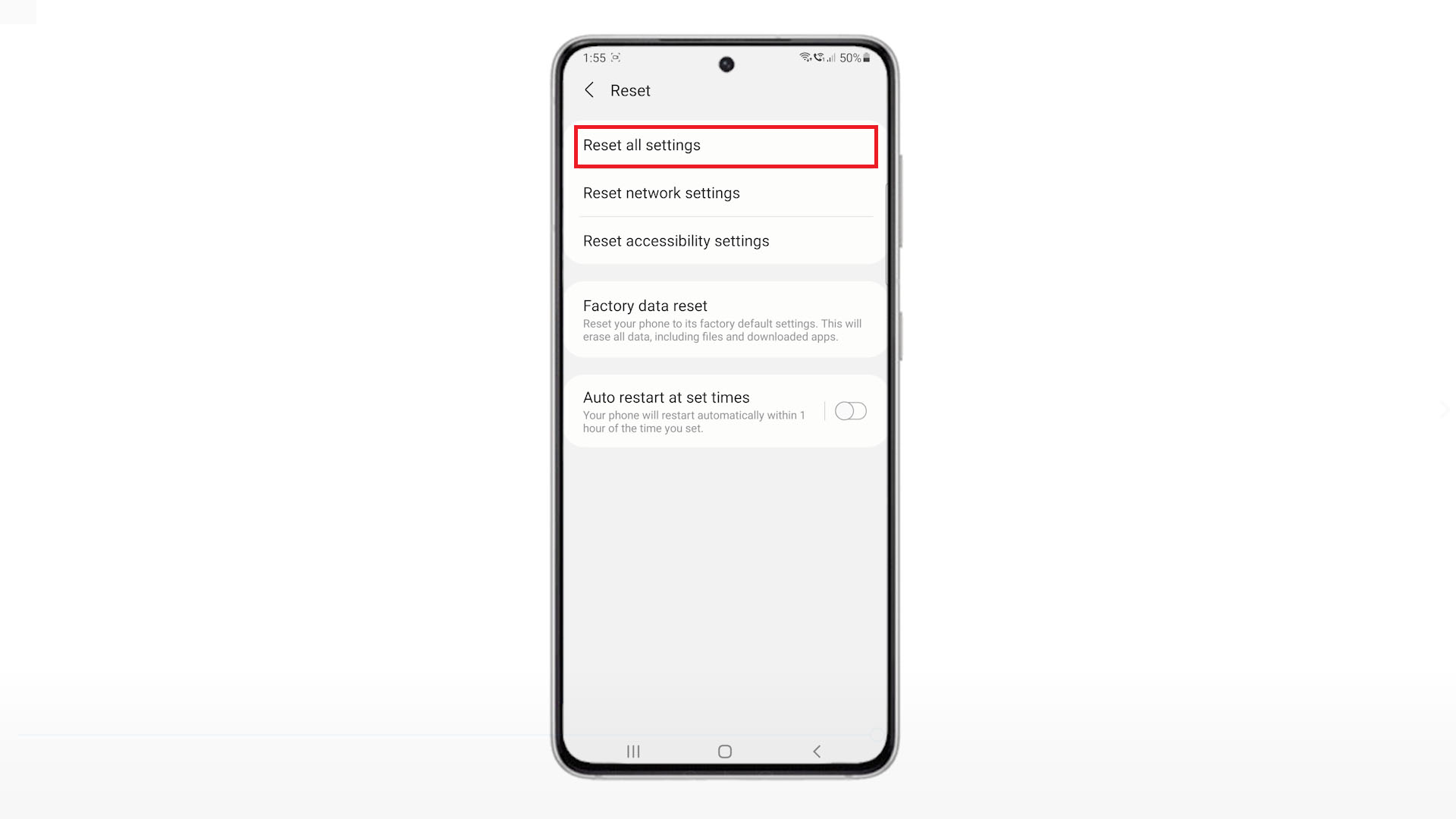 How to Reset All Settings on Samsung Galaxy S21 without Deleting Data ...