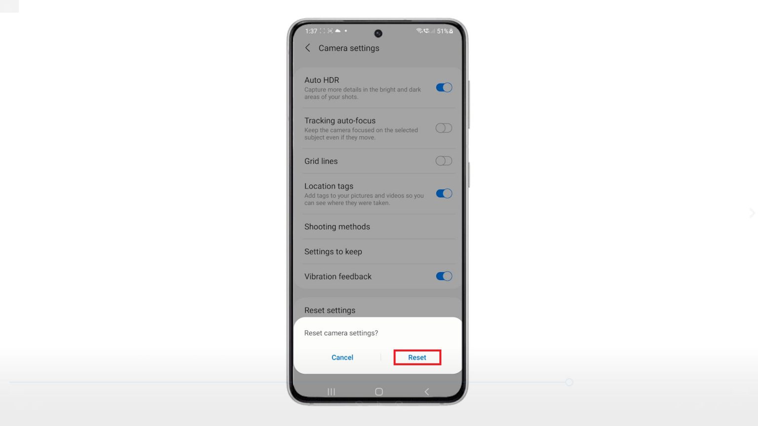 How to Reset Camera App Settings on Samsung Galaxy S21 | Restore Camera ...