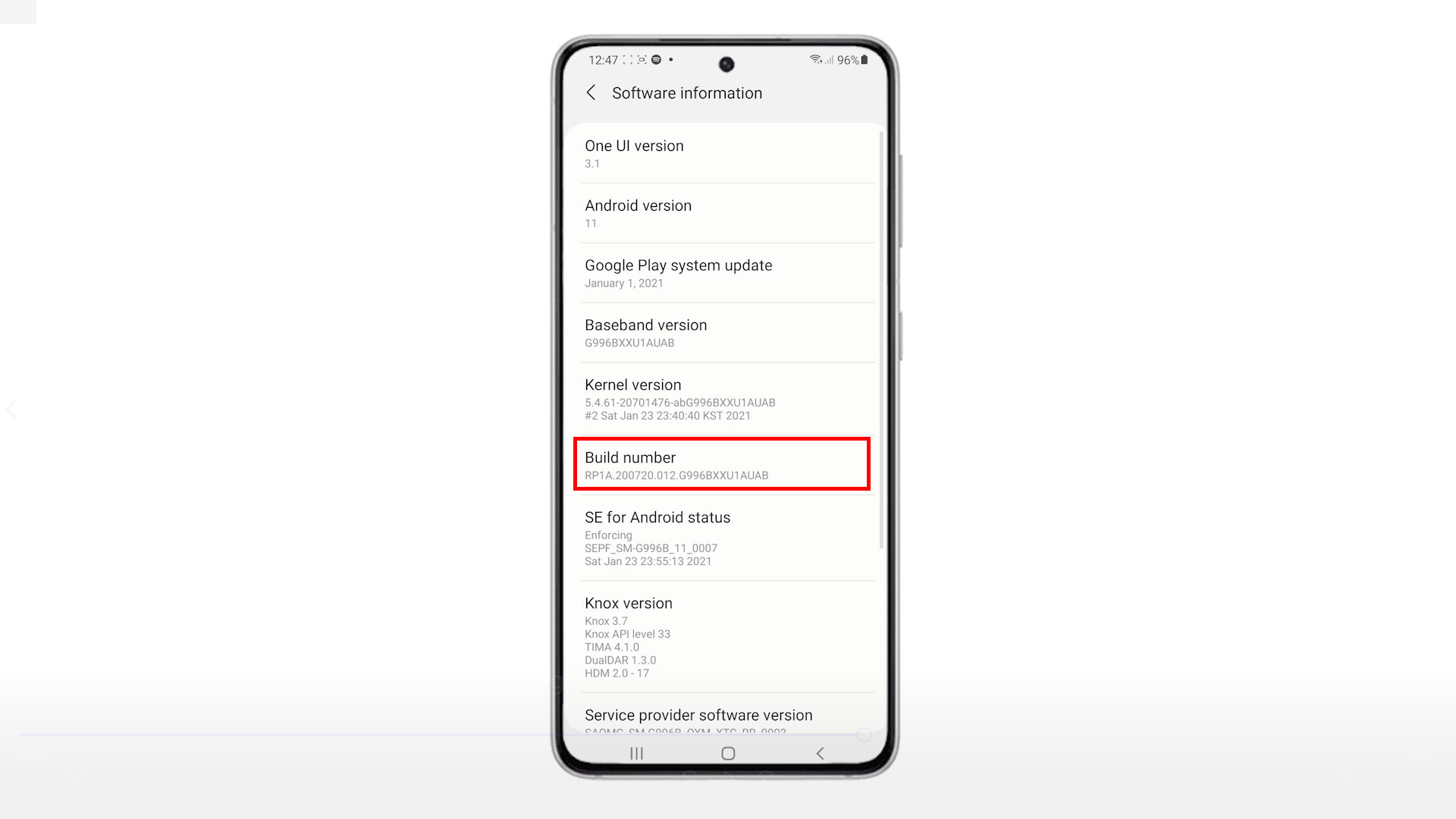 How to Enable Developer Options on Samsung Galaxy S21 | Developer Mode ...