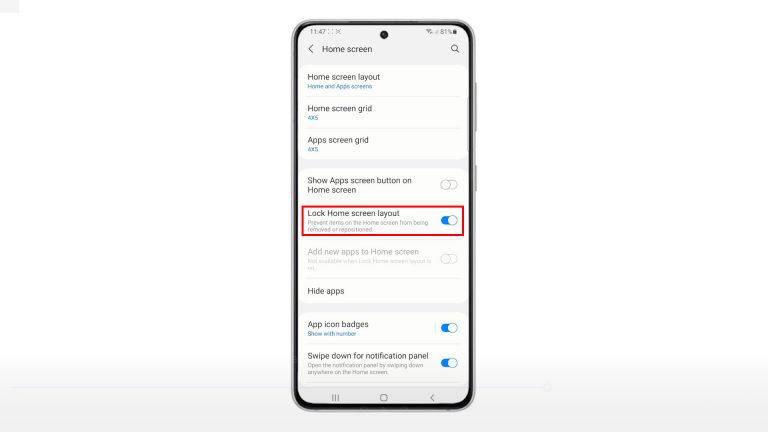 How to Lock Home Screen Layout on Samsung Galaxy S21 – The Droid Guy