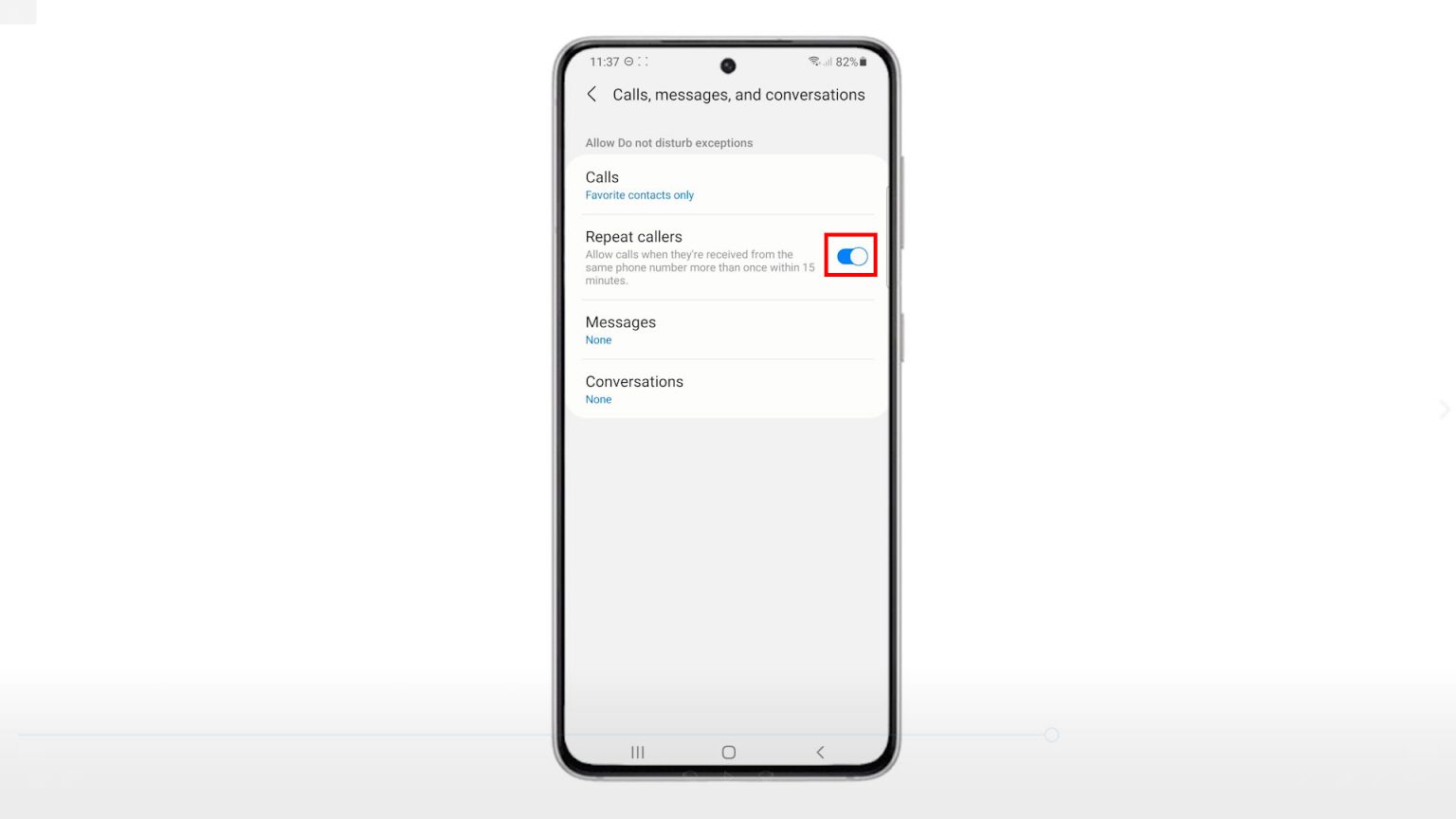 How to Set Up and Manage DND Settings on Samsung Galaxy S21 | Do Not ...