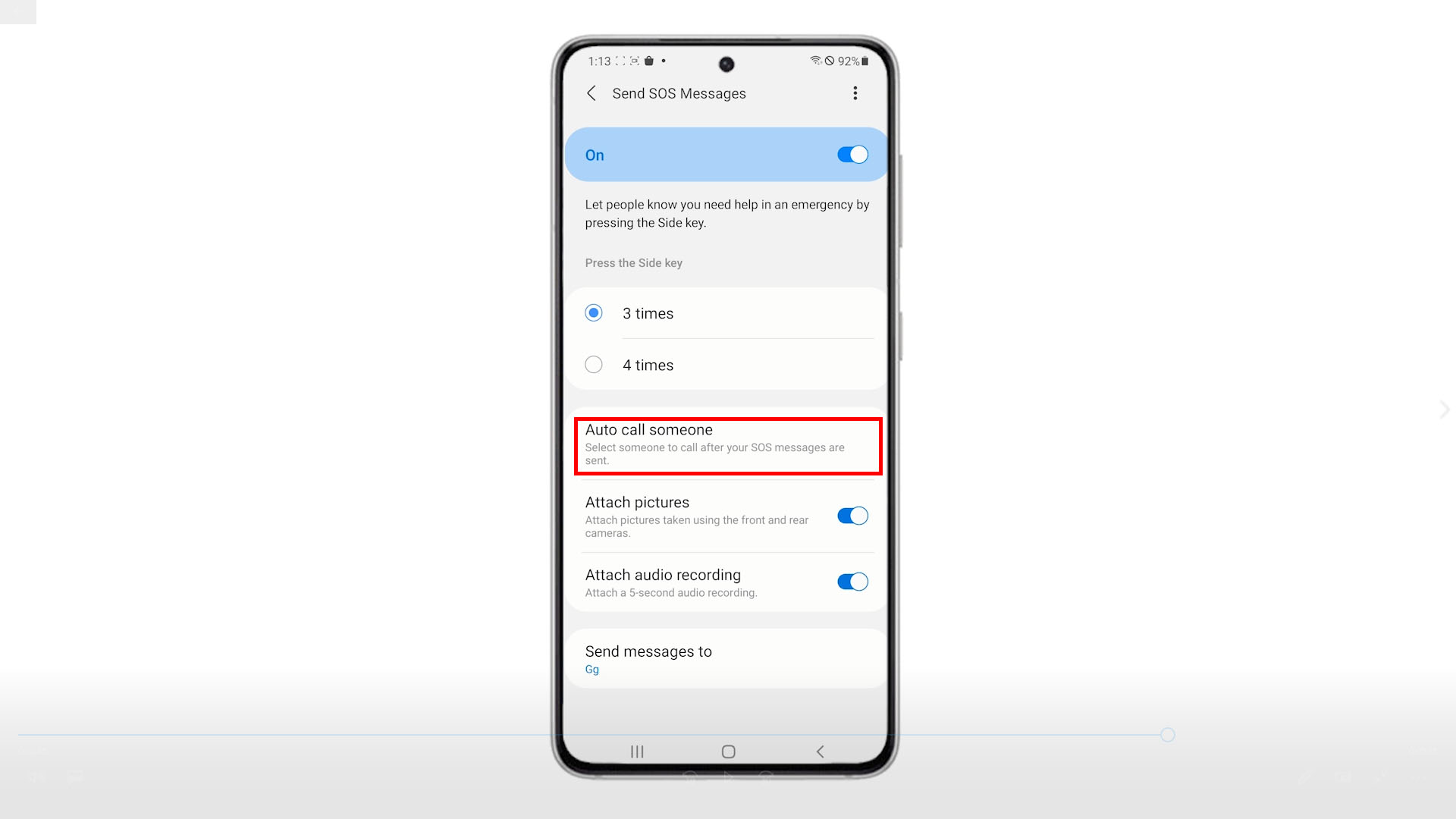 How to Enable Samsung Galaxy S21 Send SOS Messages Feature – The Droid Guy