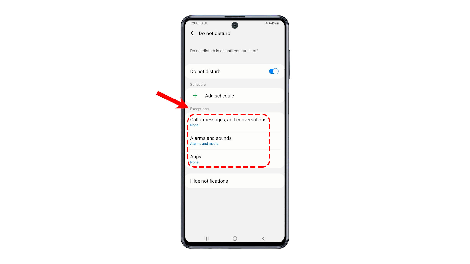 How to Activate Do Not Disturb or DND Mode on Samsung Galaxy M51 – The ...