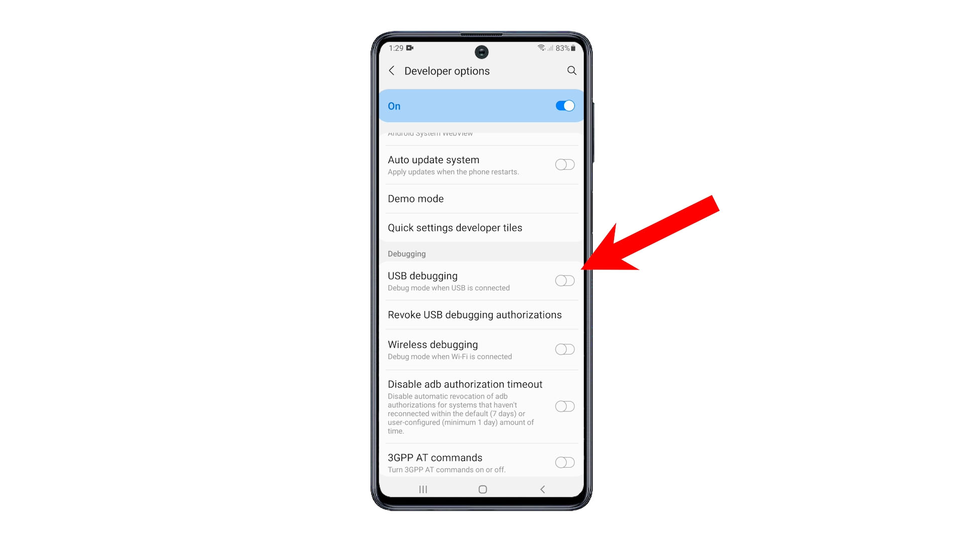 How to Enable USB Debugging on Samsung Galaxy A50 | File Transfer – The ...