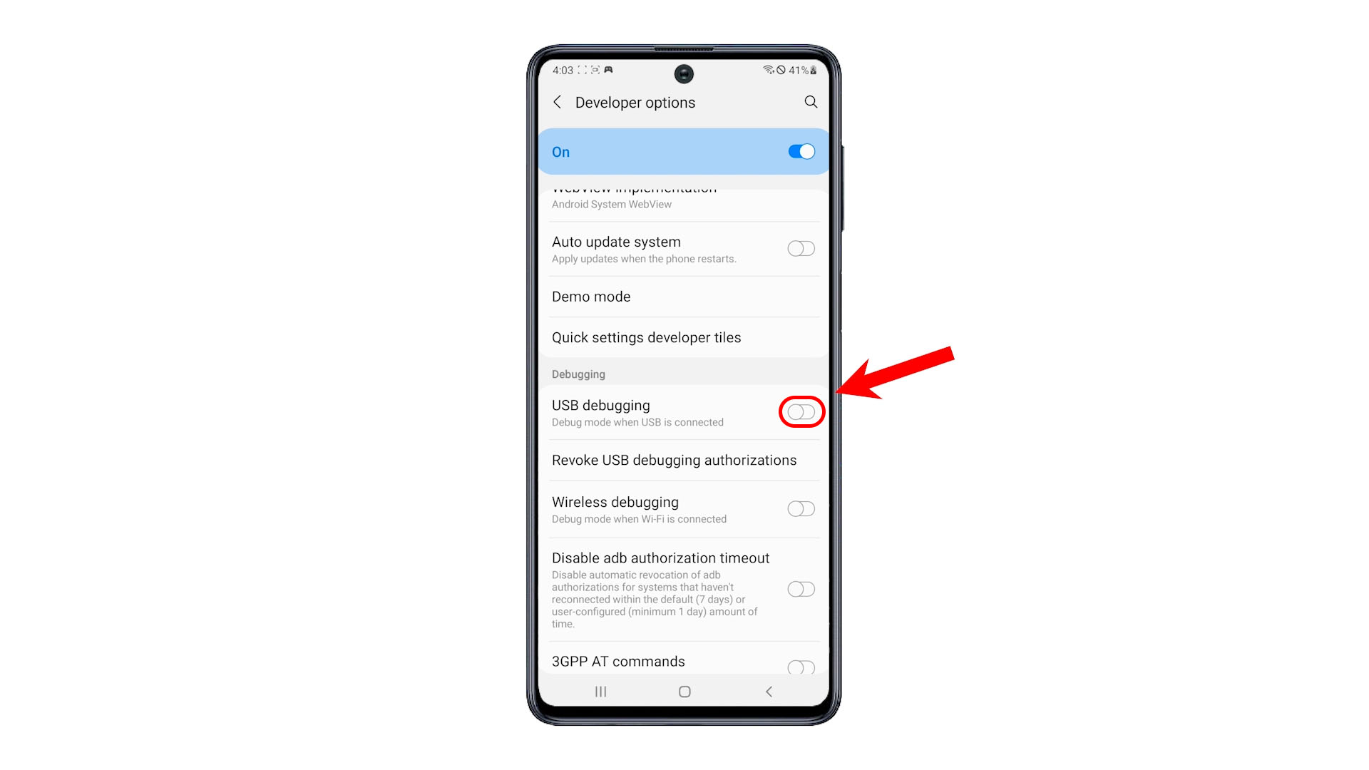 How to Enable USB Debugging Mode on Samsung Galaxy M62 | USB File ...