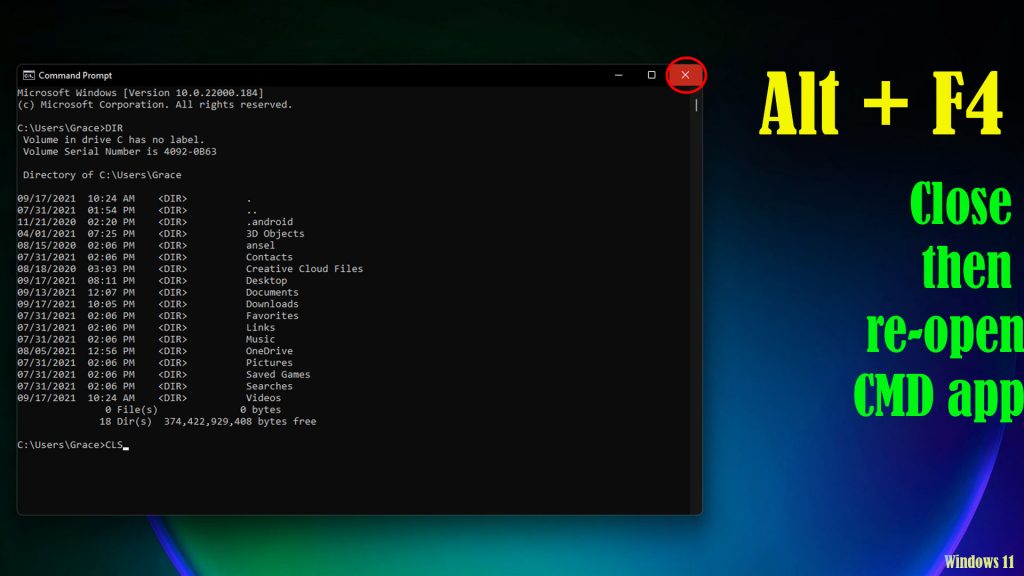 How To Clear Command Prompt Screen On Windows 11 CLS