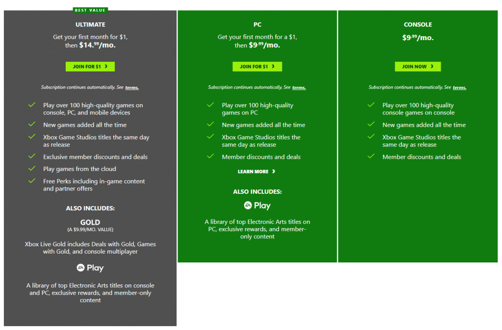 Difference Between Xbox Game Pass And Xbox Game Pass Ultimate