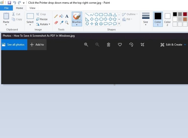 How To Save A Screenshot As PDF In Windows – The Droid Guy