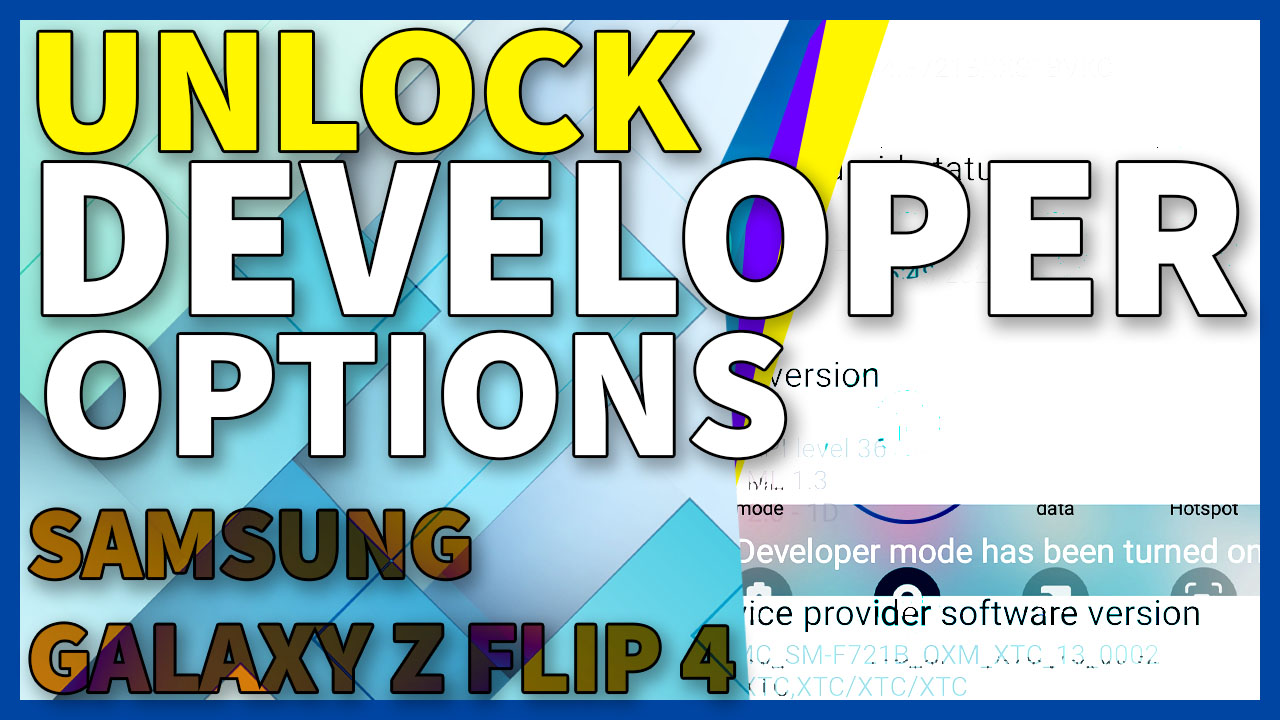 How to Unlock Developer Options on Samsung Galaxy Z Flip 4 (Developer Mode)