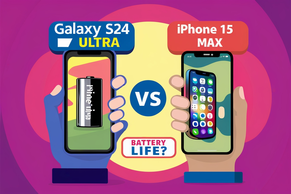 Galaxy S24 Ultra Vs iPhone 15 Pro Max Better Battery Life