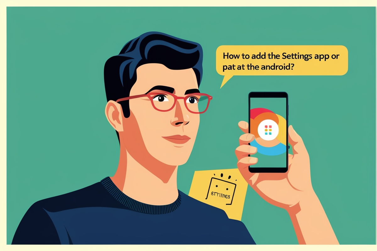 How To Add The Settings App Or A Shortcut On Android