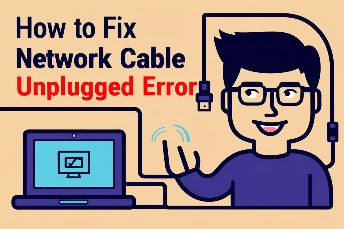 How To Fix The Network Cable Unplugged Error In Windows