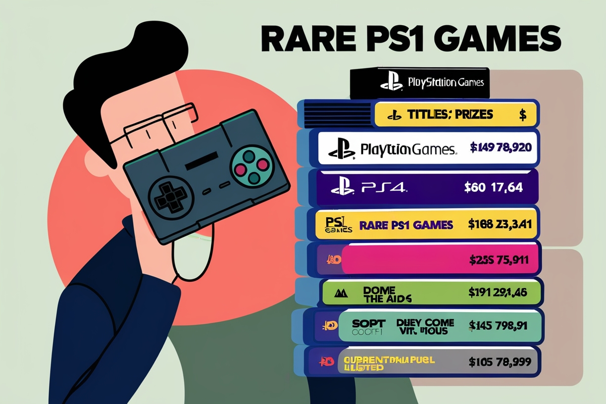 Rare PS1 Games: Prized Titles and Current Market Values Listed