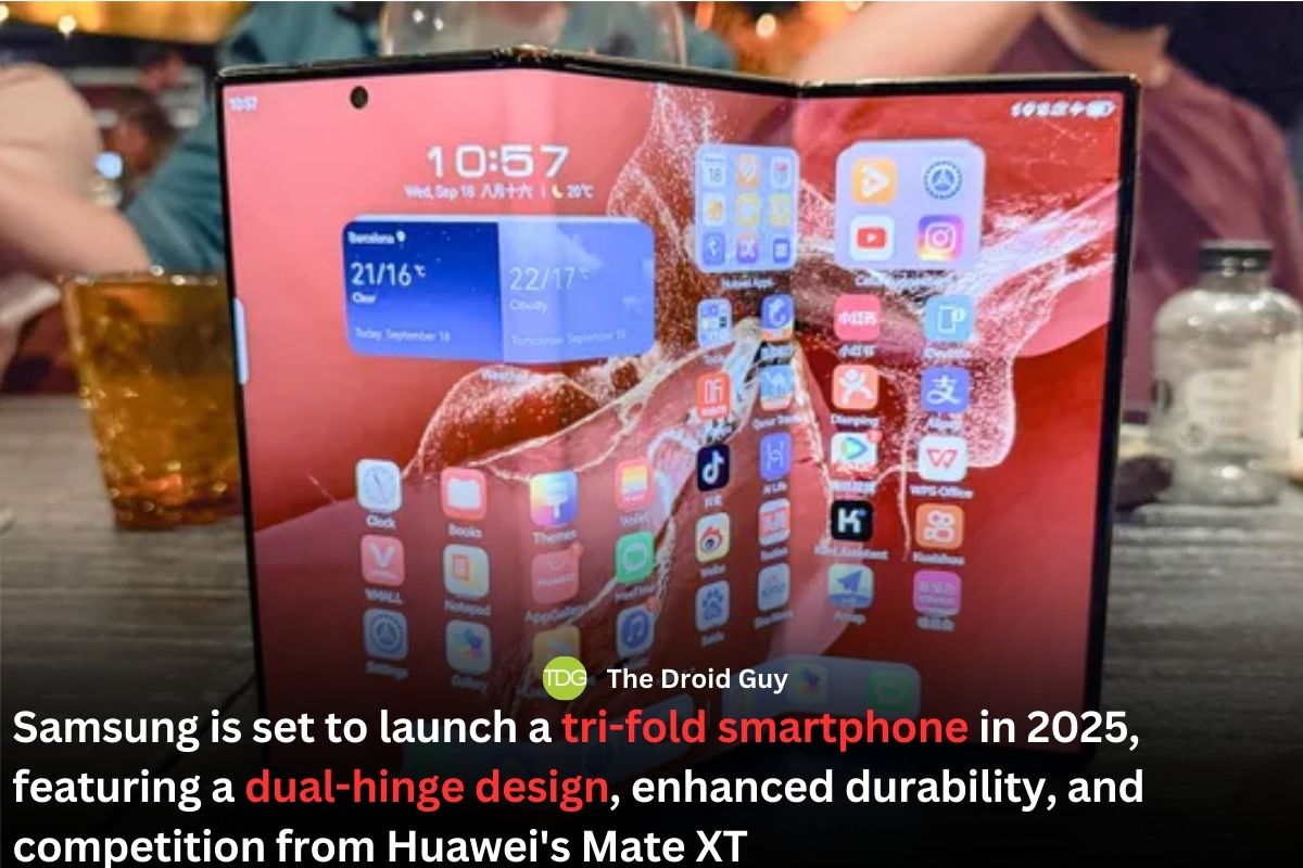 Samsung Is Set To Launch Its Tri-Fold Smartphone In 2025, Aiming To Compete With Huawei’s Recent ...
