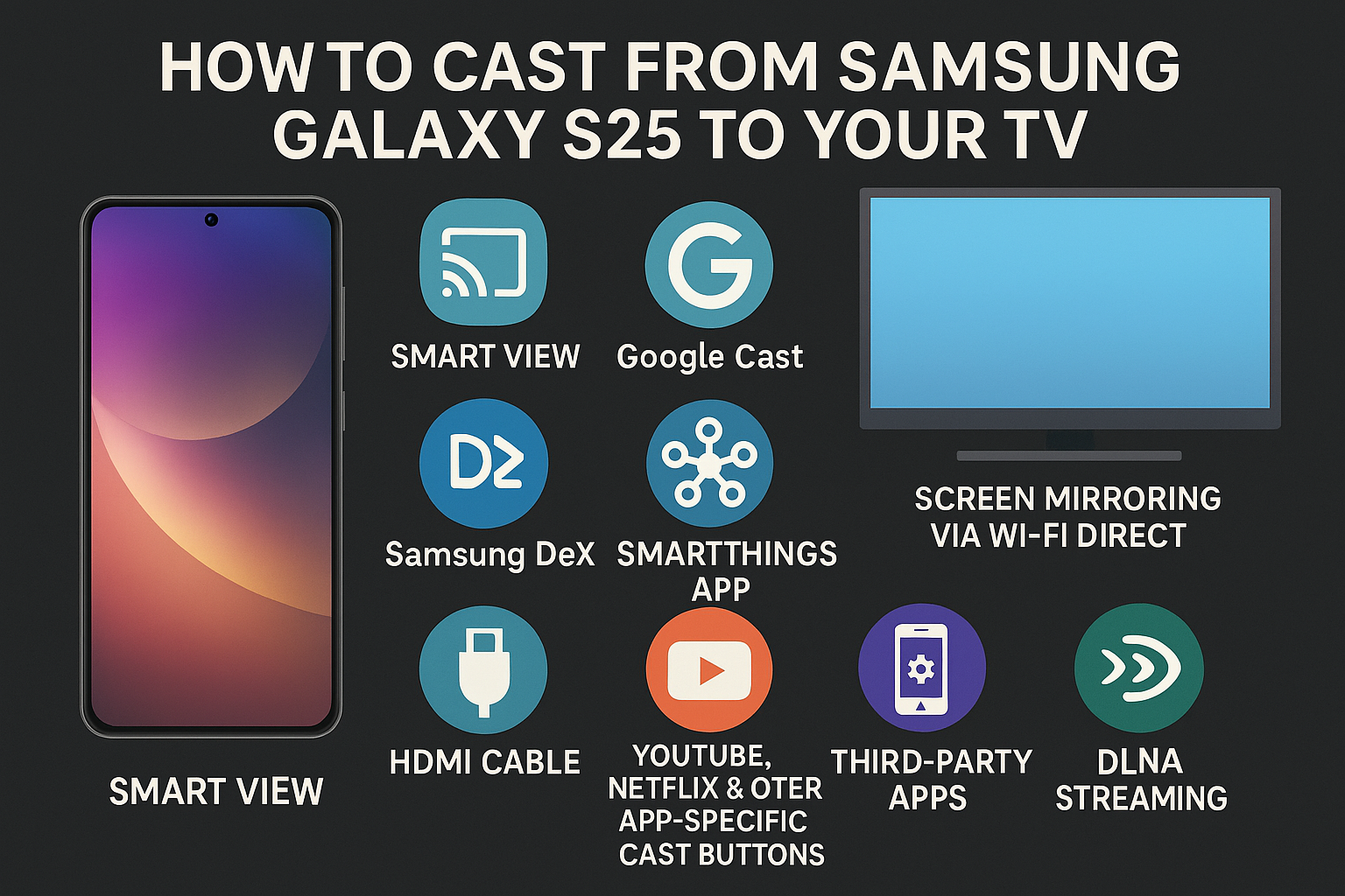 How To Cast From Samsung Galaxy S25 To Your TV – The Droid Guy